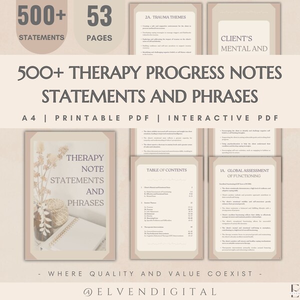 Psychotherapy Notes - Etsy