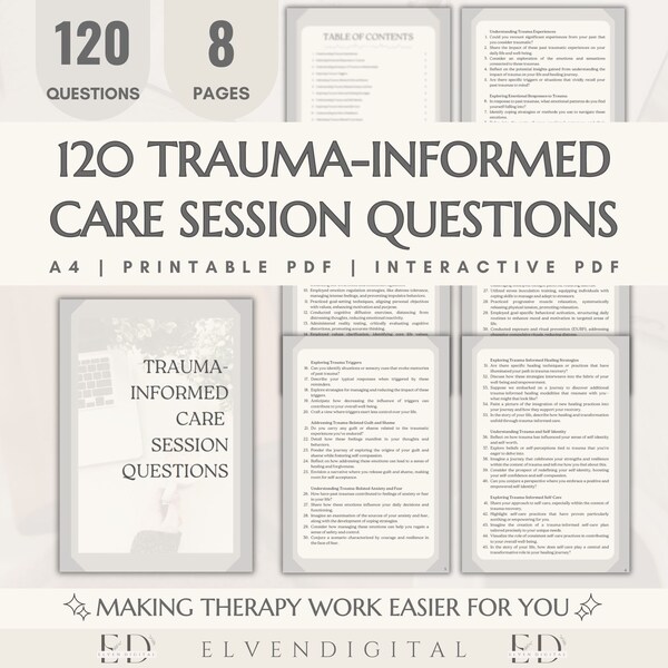 Trauma Workbook - Etsy