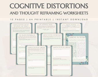 Cognitive Distortion Worksheets Therapy Cognitive Psychology Worksheets ...