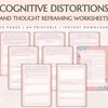 Cognitive Distortion Worksheets Therapy Cognitive Psychology Worksheets ...