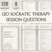 Socratic Therapy Session Questions for Client Recovery Therapist ...