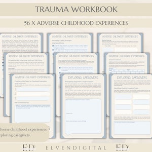 Trauma Therapy Bundle Nervous System Regulation Workbook Adult Trauma ...