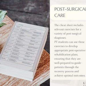 Outpatient Physical Therapy Cheat Sheets Clinical Rotation PT Student ...