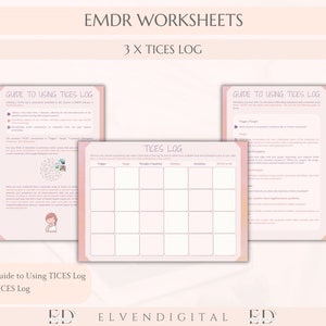 EMDR Worksheet Bundle EMDR Script for Therapist EMDR Therapy Worksheets ...