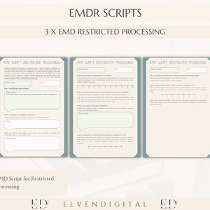 EMDR Worksheets for Therapist EMDR Bundle Therapy Scripts EMDR Handouts ...