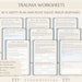 Trauma Therapy Bundle Nervous System Regulation Workbook Adult Trauma ...