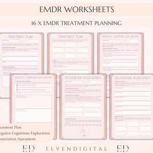 EMDR Worksheet Bundle EMDR Script for Therapist EMDR Therapy Worksheets ...