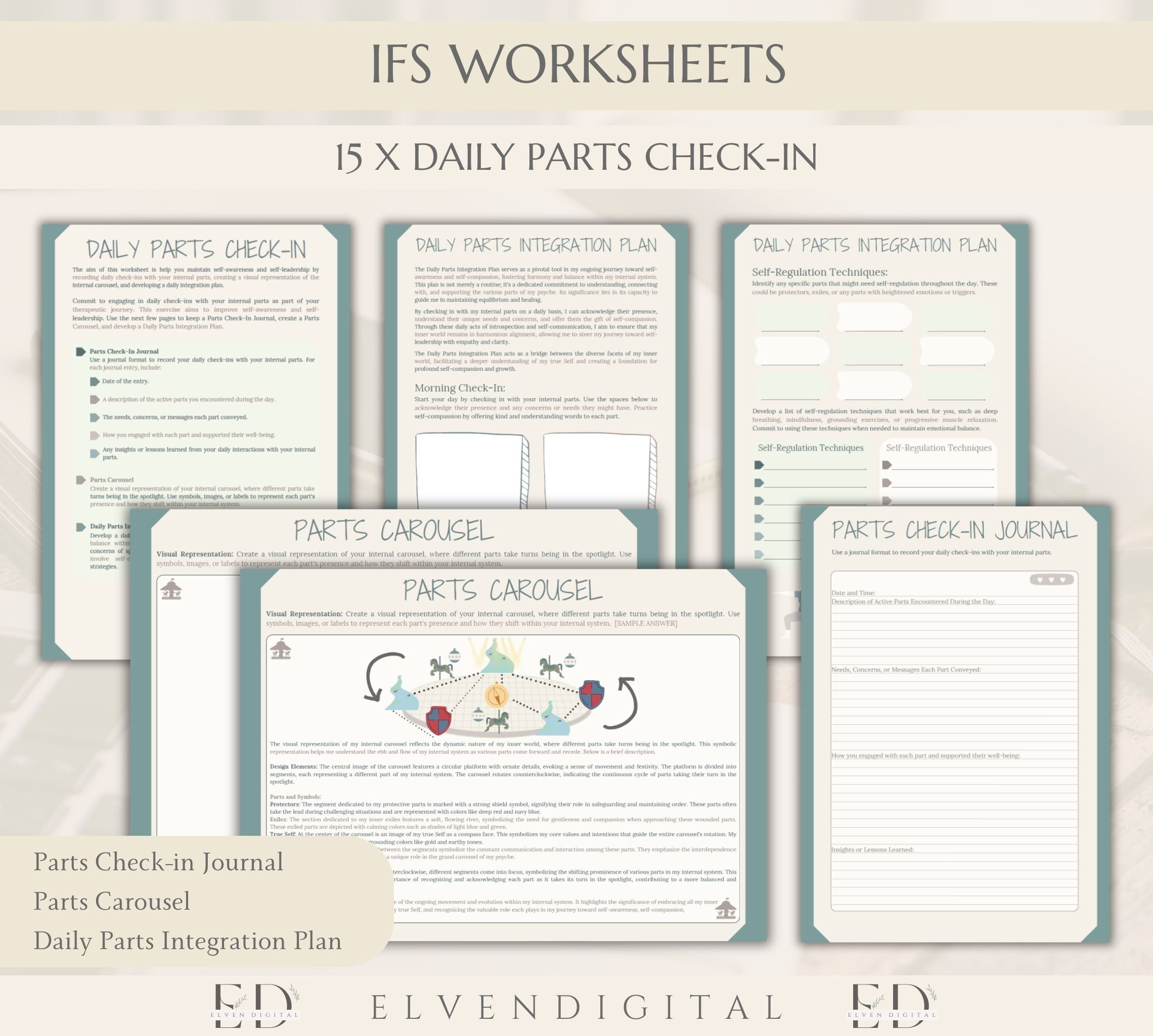 Internal Family Systems Cheat Sheets IFS Therapy Worksheets IFS ...