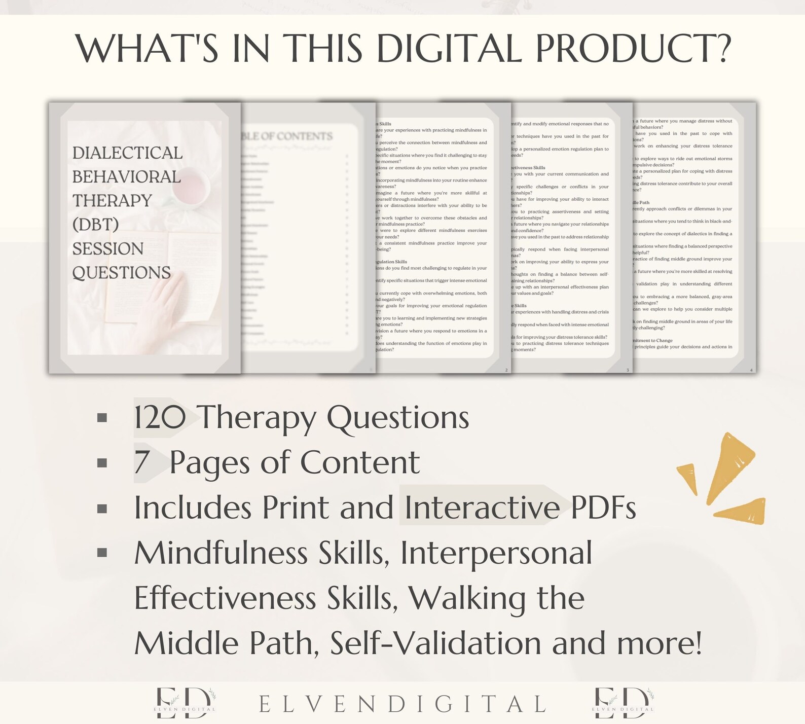 Dialectical Behavioral Therapy Session Questions DBT Cheat Sheet DBT ...