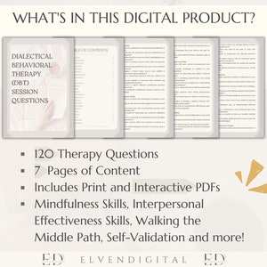 Dialectical Behavioral Therapy Session Questions DBT Cheat Sheet DBT ...
