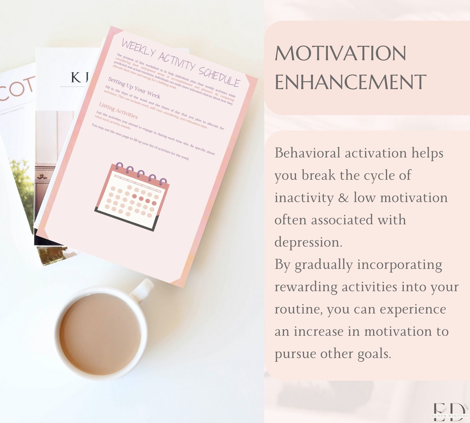 CBT Worksheets Behavioral Activation Cognitive Behavioral Therapy ...