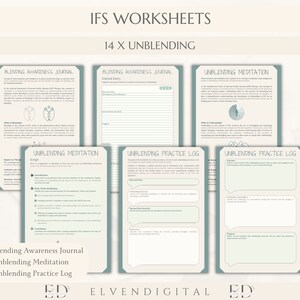 Internal Family Systems Cheat Sheets IFS Therapy Worksheets IFS ...