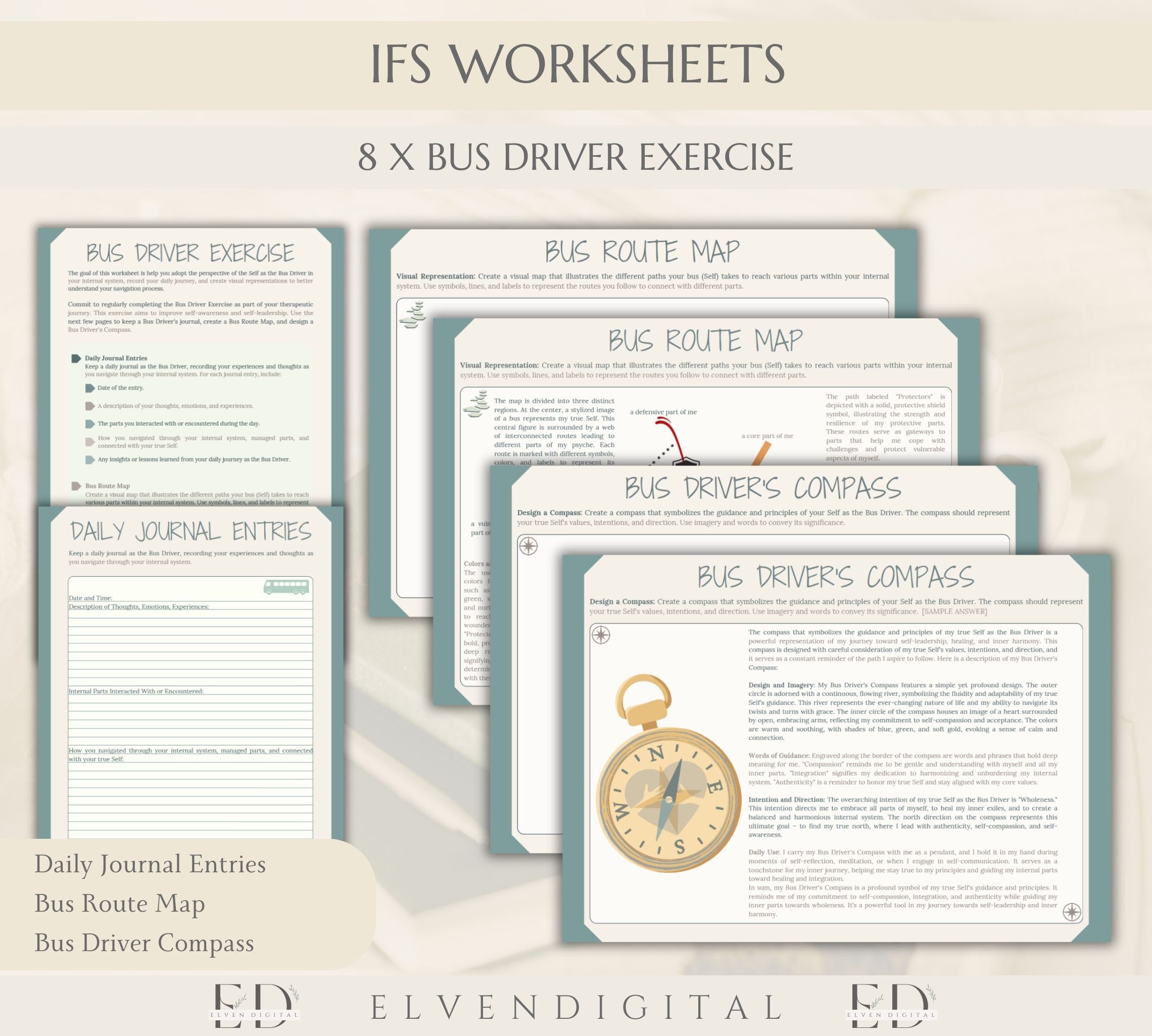 Internal Family Systems Cheat Sheets IFS Therapy Worksheets IFS ...