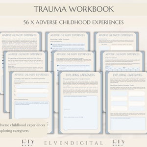 Trauma Therapy Bundle Nervous System Regulation Workbook Adult Trauma ...