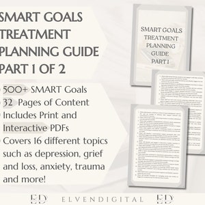 SMART Goals Treatment Planning Guide Therapy Intervention Clinical ...