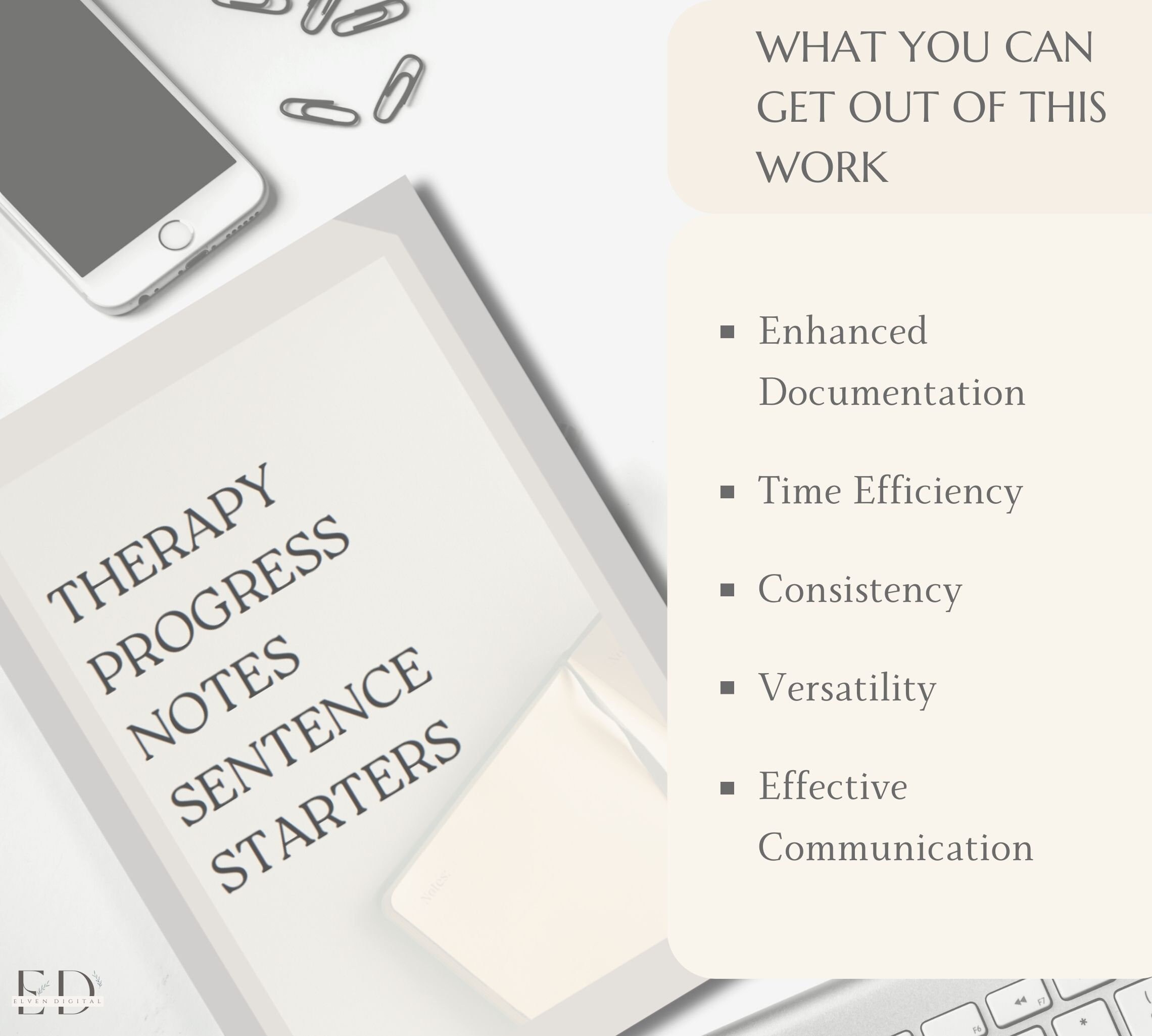 Therapy Progress Notes Sentence Starters Words Phrases - Etsy