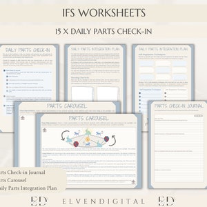 Internal Family Systems Worksheets IFS Cheat Sheets Parts Mapping ...