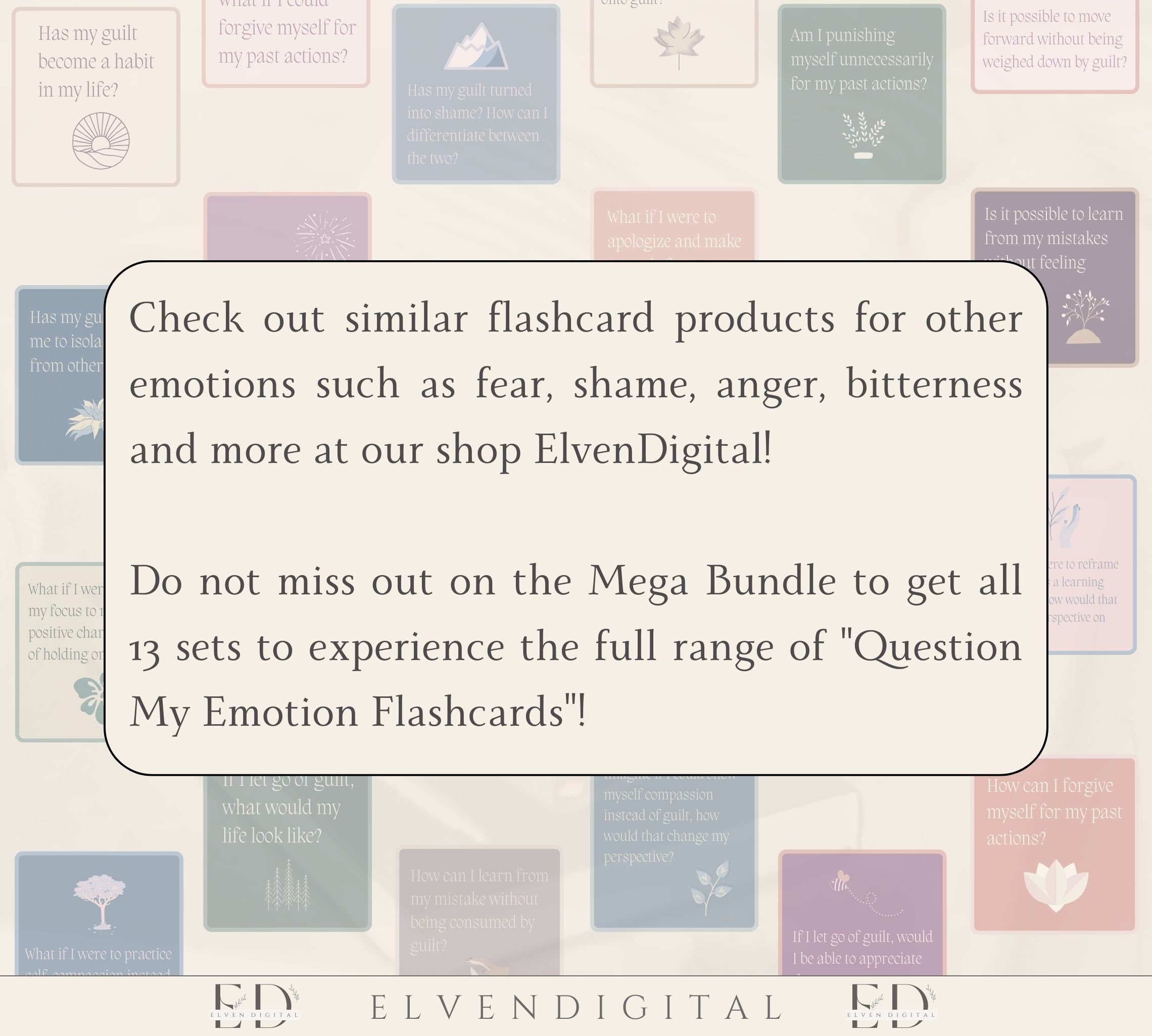 Mental Health Flashcards, Emotion Guilt Flashcards, Emotional Health ...