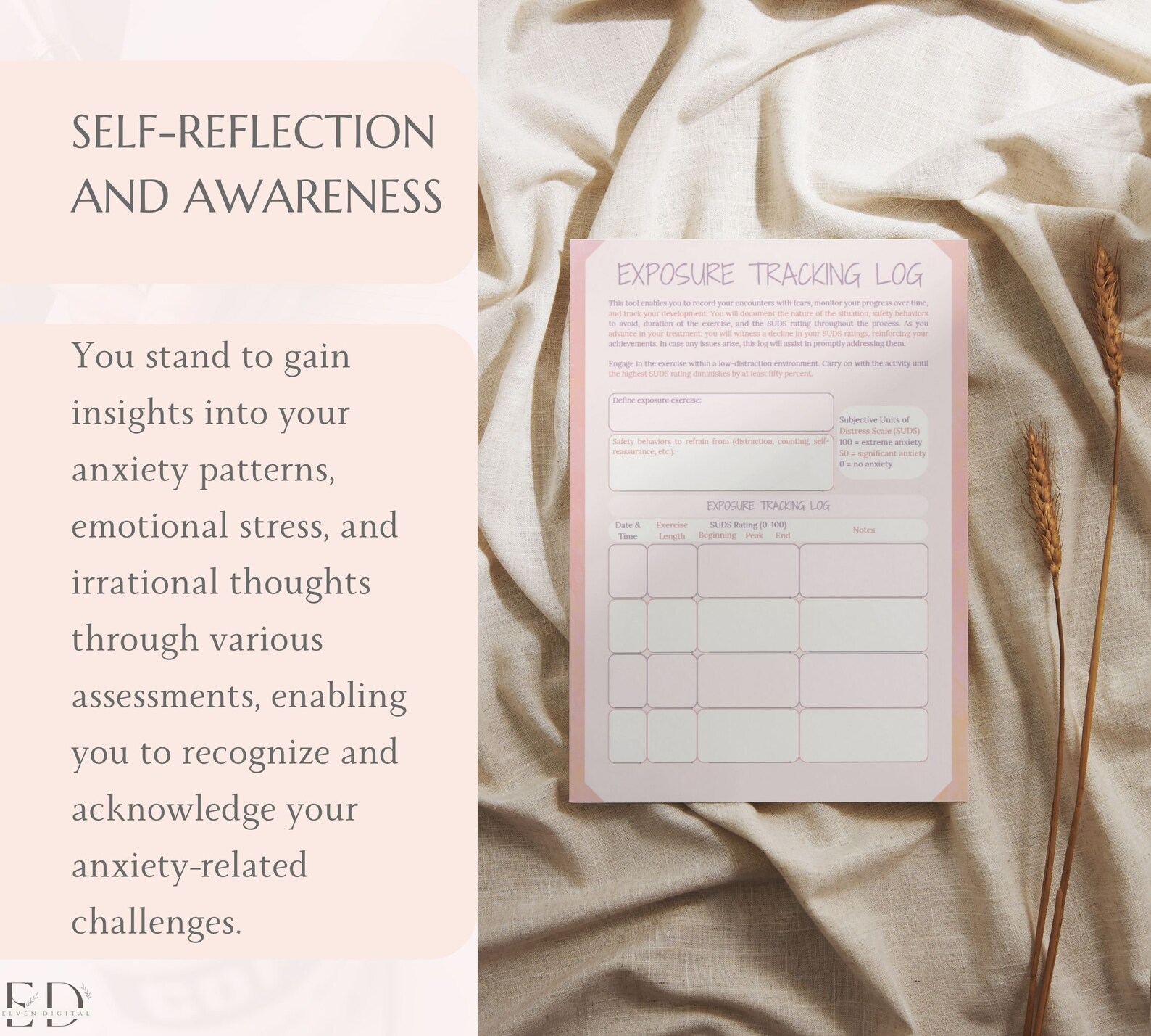 Anxiety Worksheets for Therapist Anxiety Coping Skills Worksheets for ...