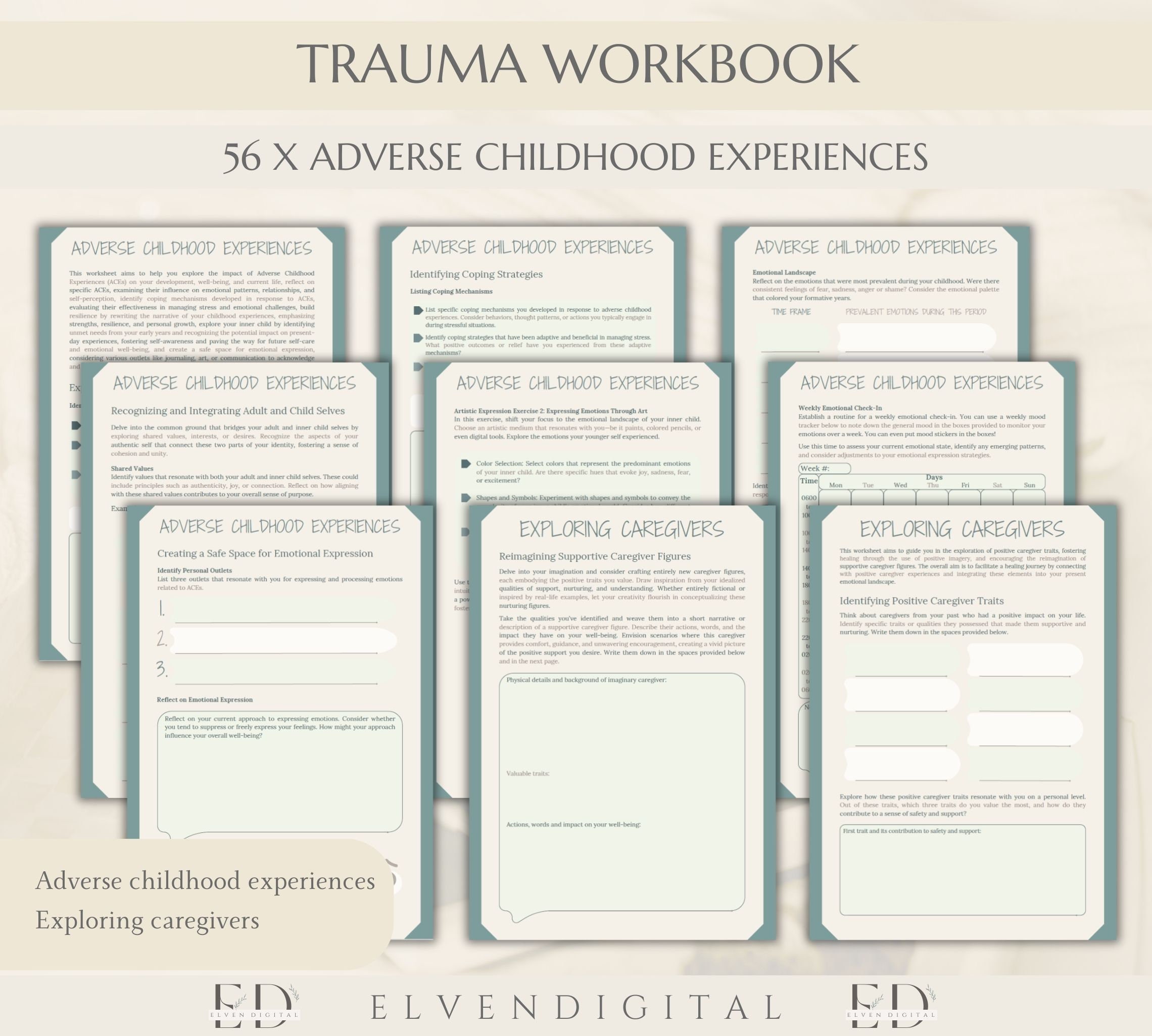 Trauma Worksheets for Therapist Trauma Bundle Therapy Scripts Trauma ...