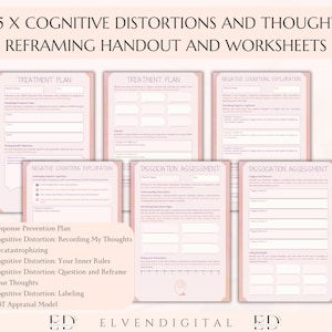 Trauma Therapy Worksheets Adult Mega Bundle Attachment Styles ...