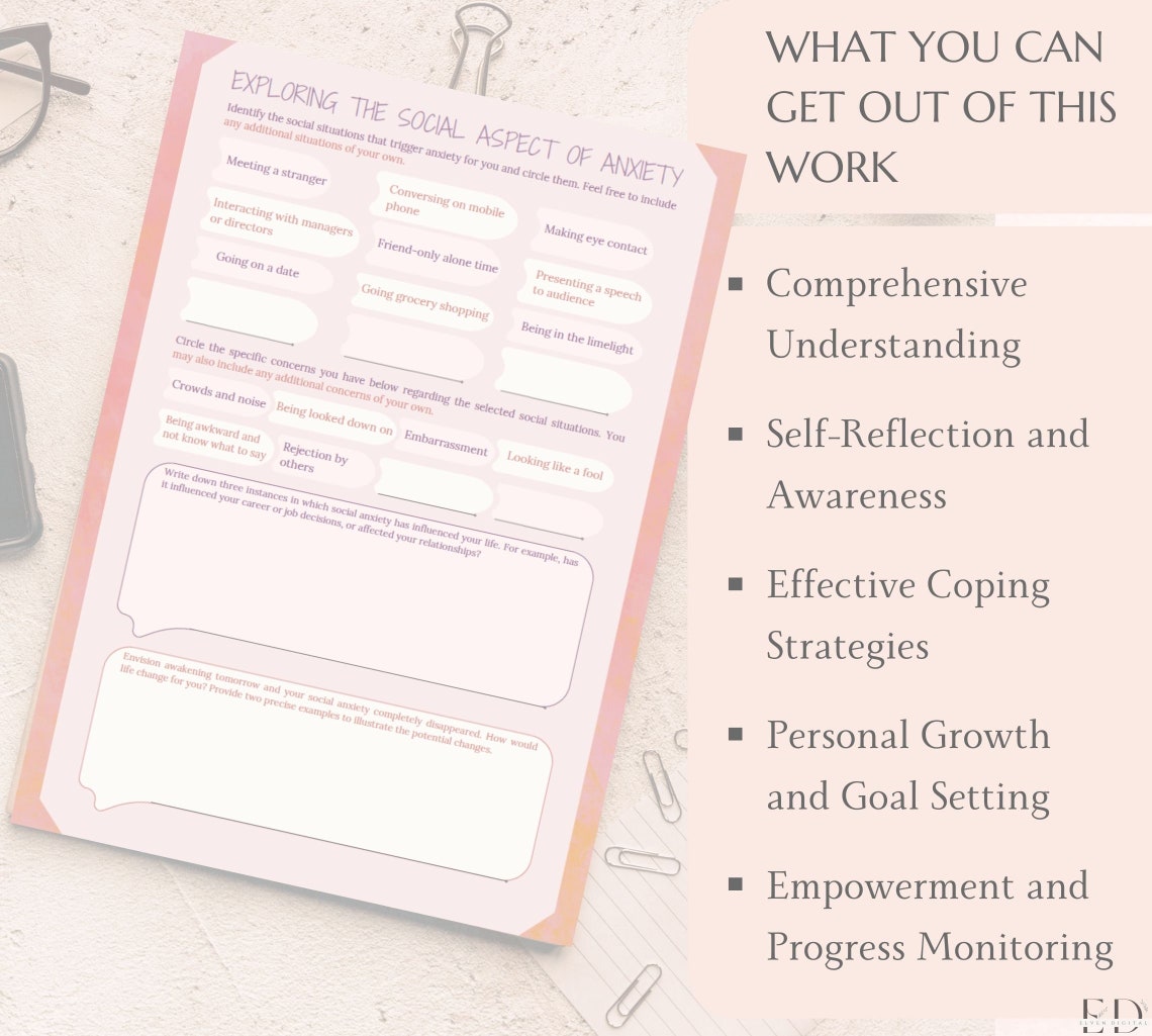 Anxiety Worksheets for Therapist Anxiety Coping Skills Worksheets for ...