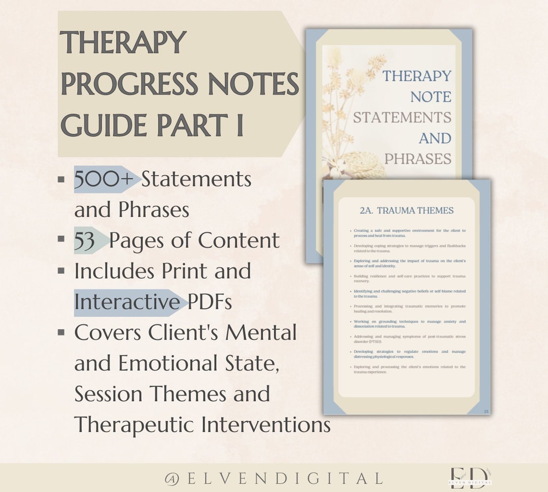 Therapy Interventions Clinical Words & Phrases Psychotherapy - Etsy