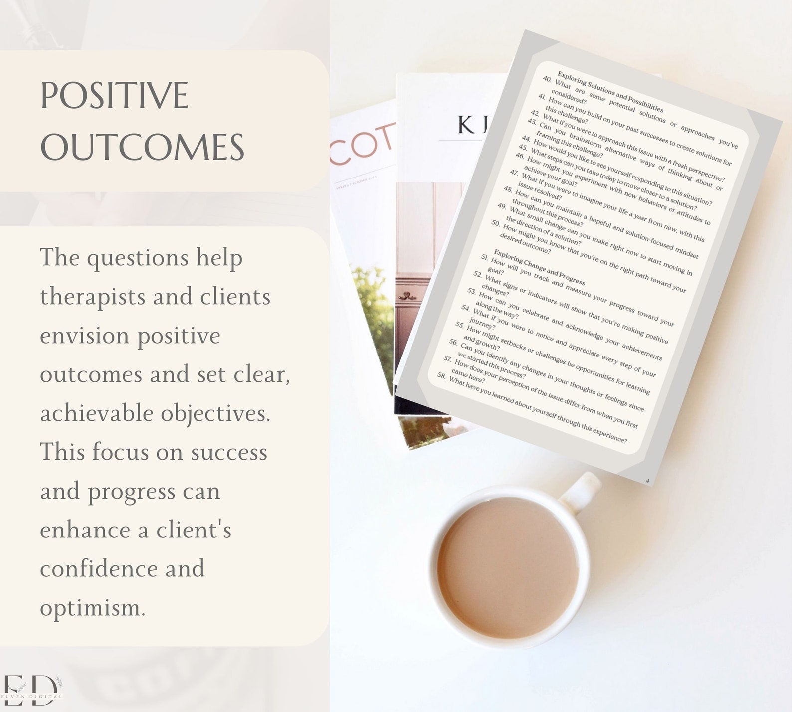 Solution Focused Brief Therapy Questions SFBT SFT Questions Cheat Sheet ...