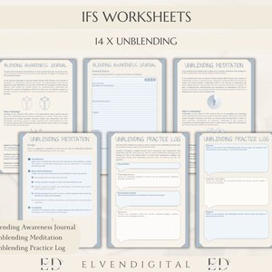 Internal Family Systems Worksheets IFS Cheat Sheets Parts Mapping ...