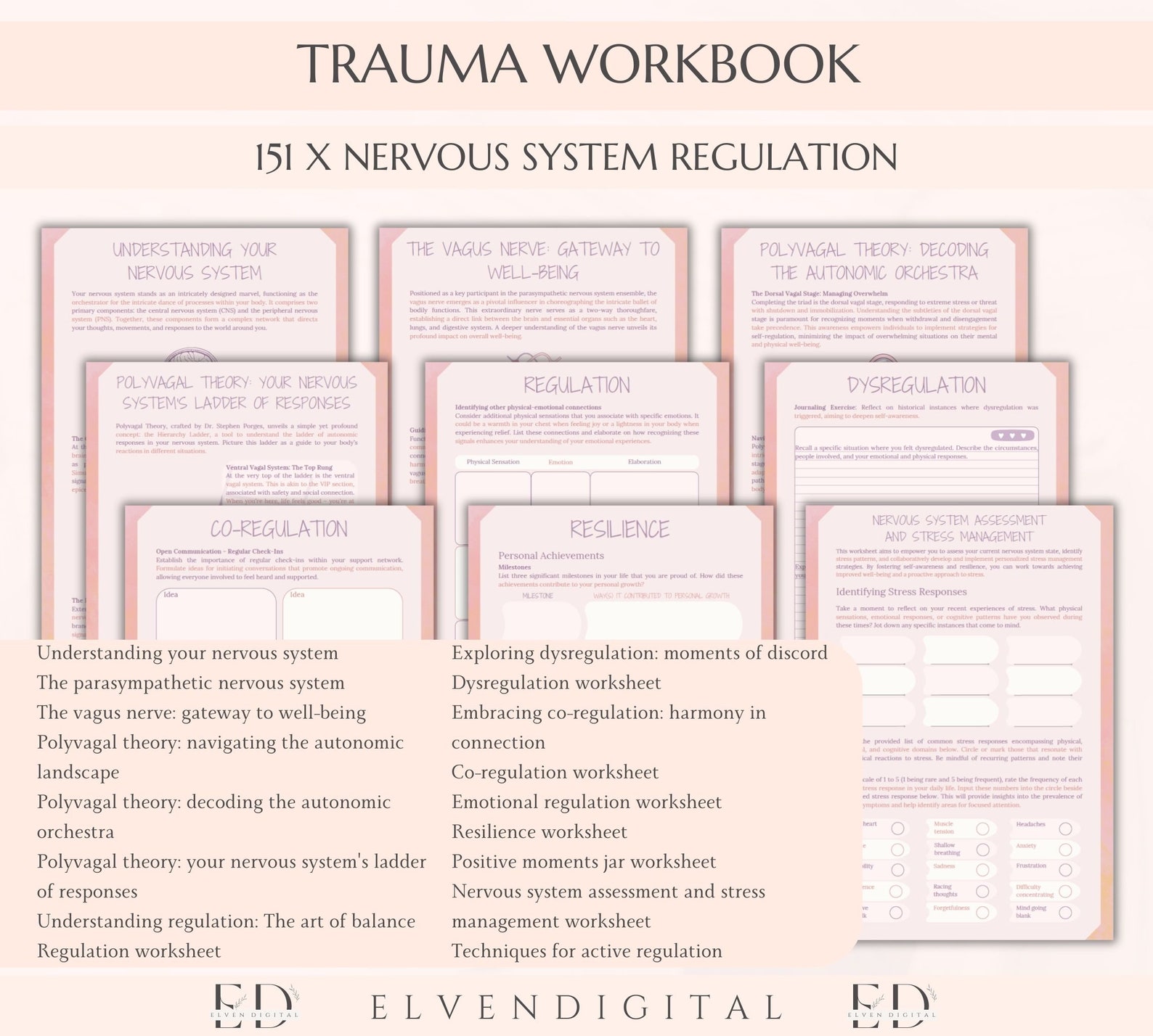 Trauma Therapy Worksheets Adult Mega Bundle Attachment Styles ...