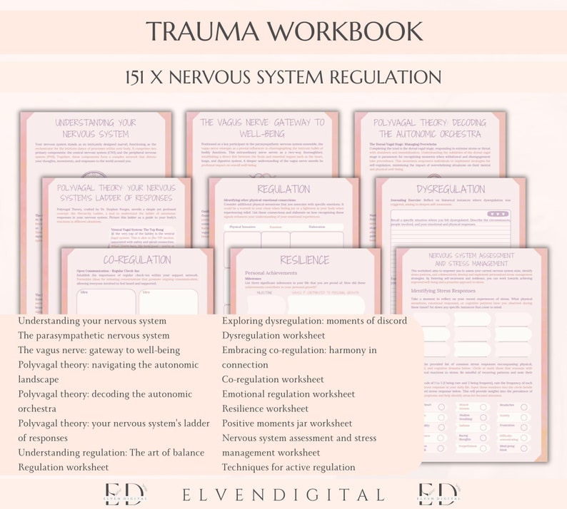 Trauma Therapy Worksheets Adult Mega Bundle Attachment Styles ...