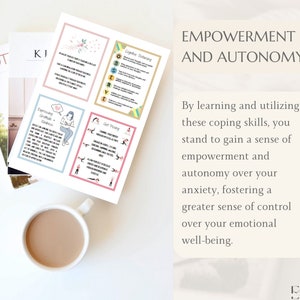 Anxiety Coping Skills Cards Calm Down Corner Psychologist Cards Mental ...