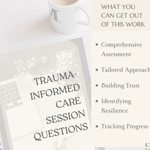Trauma Informed Therapy Session Questions for Client Counseling ...
