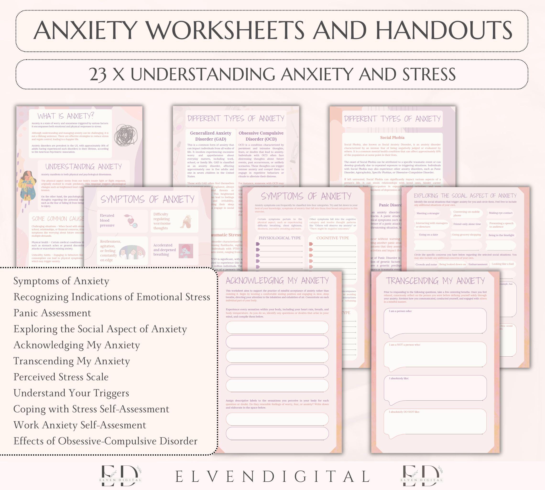 CBT Therapy Worksheets Cbt Bundle for Teens and Adults CBT Coping Skill ...
