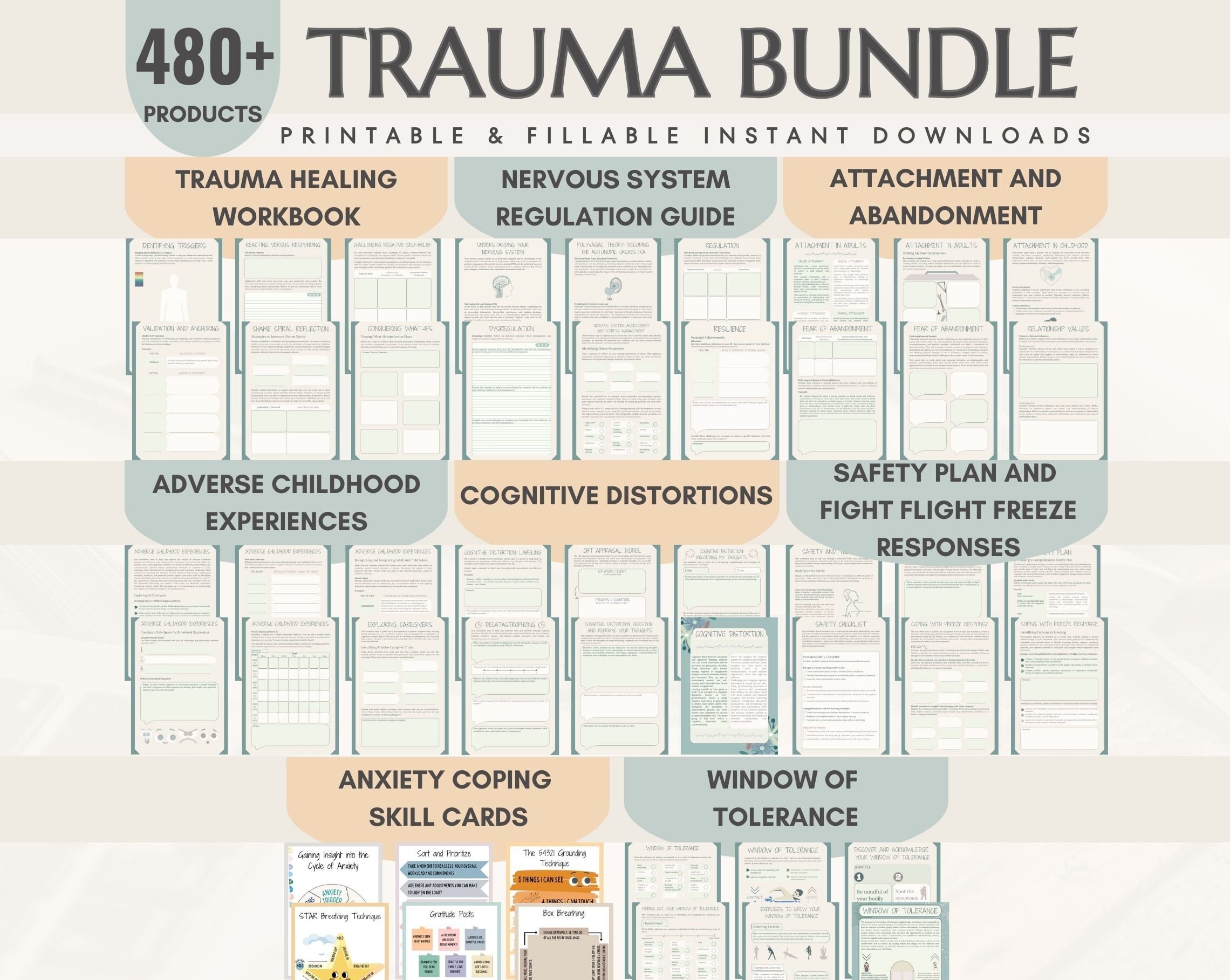 Trauma Worksheets for Therapist Trauma Bundle Therapy Scripts Trauma ...