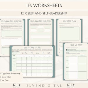 Internal Family Systems Cheat Sheets IFS Therapy Worksheets IFS ...