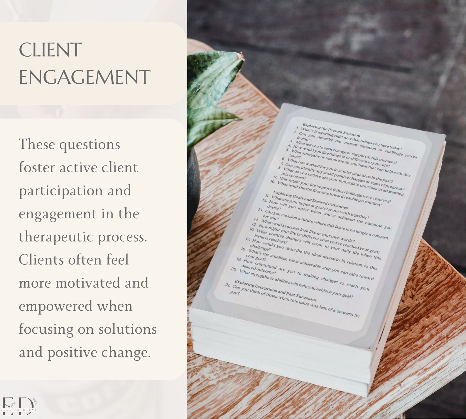 Solution Focused Brief Therapy Questions SFBT SFT Questions Cheat Sheet ...