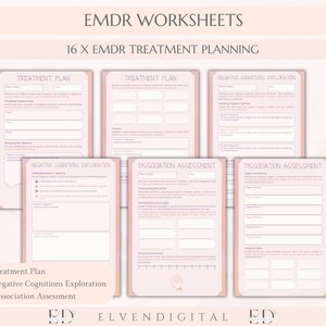 EMDR Worksheet Bundle EMDR Script for Therapist EMDR Therapy Worksheets ...