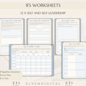 Internal Family Systems Worksheets IFS Cheat Sheets Parts Mapping ...