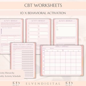 CBT Therapy Worksheets Cbt Bundle for Teens and Adults CBT Coping Skill ...