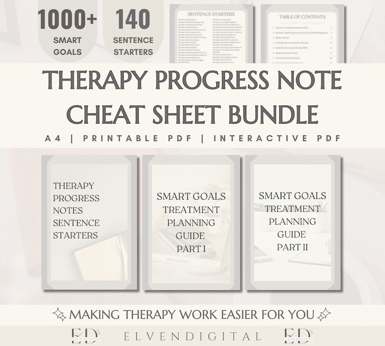 Therapy Progress Notes Cheat Sheet Bundle SMART Goals Treatment Plan ... Therapy Progress Notes Cheat Sheet Bundle SMART Goals Treatment Plan ...