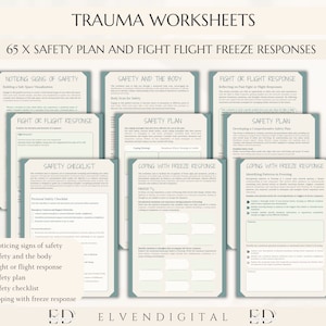 Trauma Worksheets for Therapist Trauma Bundle Therapy Scripts Trauma ...