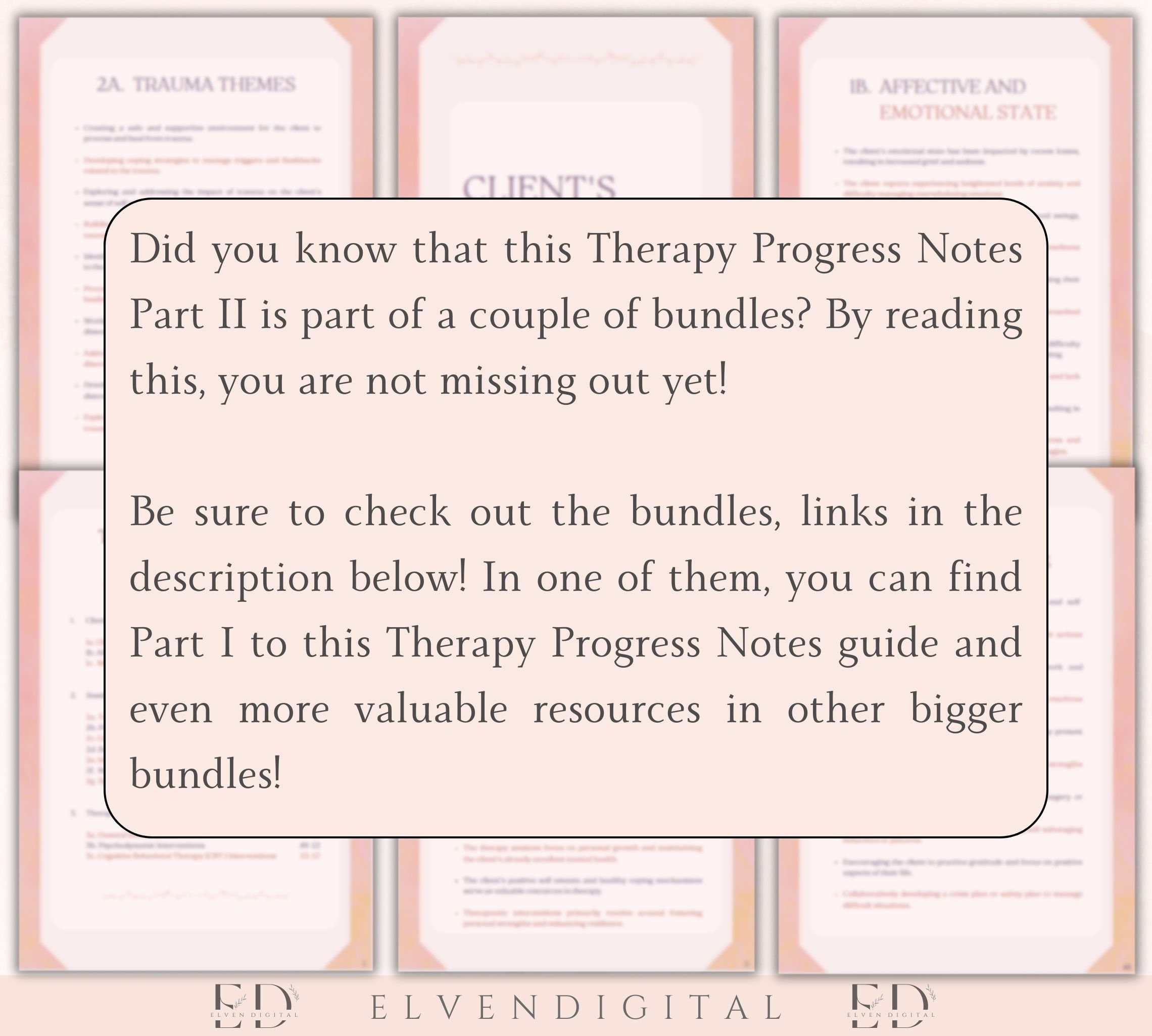Therapy Progress Notes for Therapist Intervention Statements Phrases ...