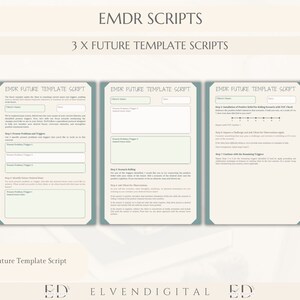 EMDR Worksheets for Therapist EMDR Bundle Therapy Scripts EMDR Handouts ...