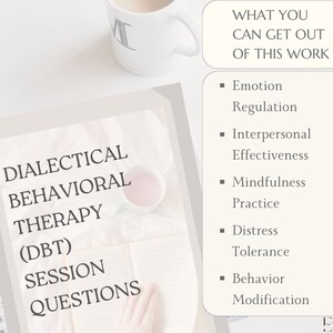Dialectical Behavioral Therapy Session Questions DBT Cheat Sheet DBT ...