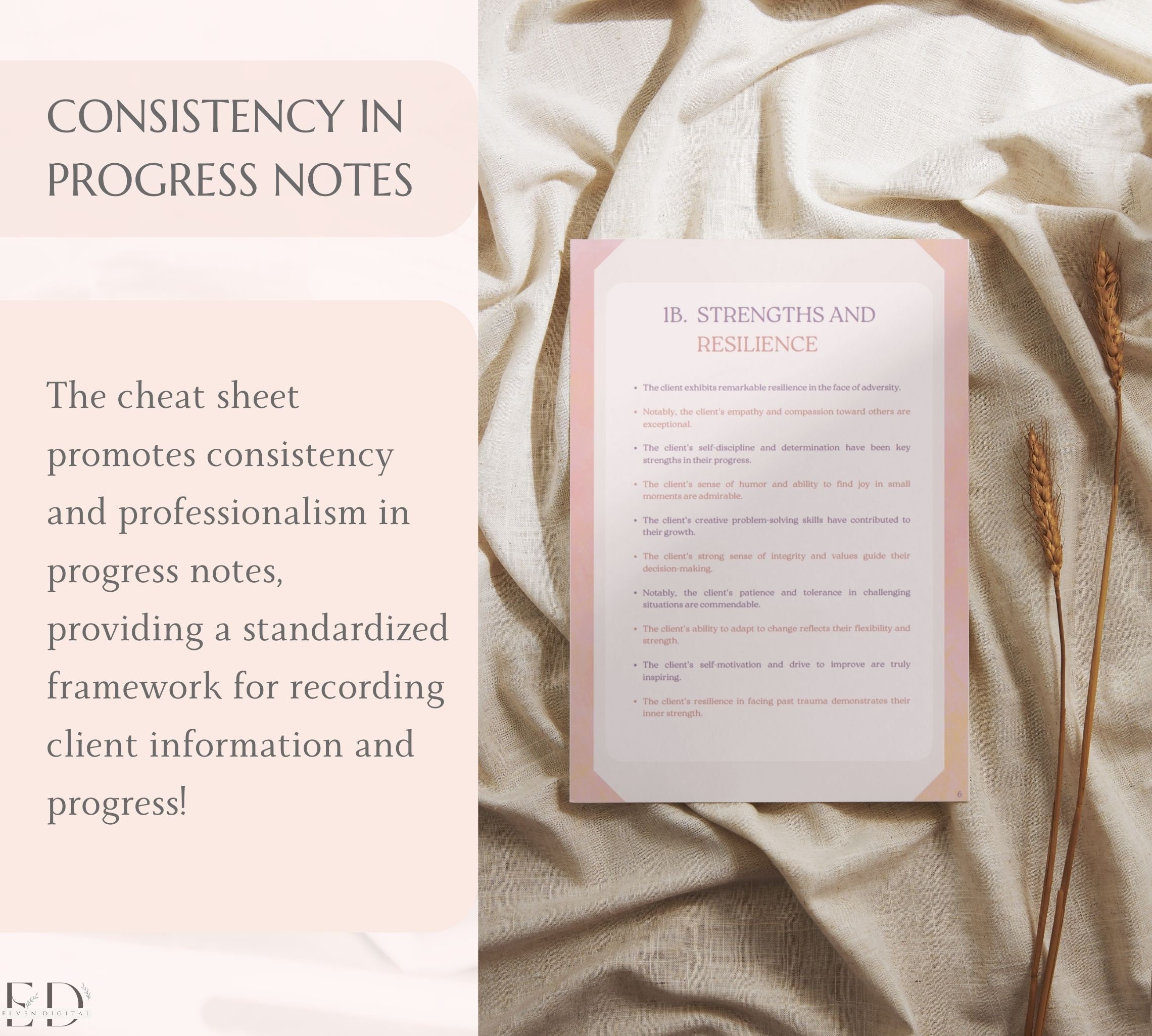 Therapy Progress Notes for Therapist Intervention Statements Phrases ...