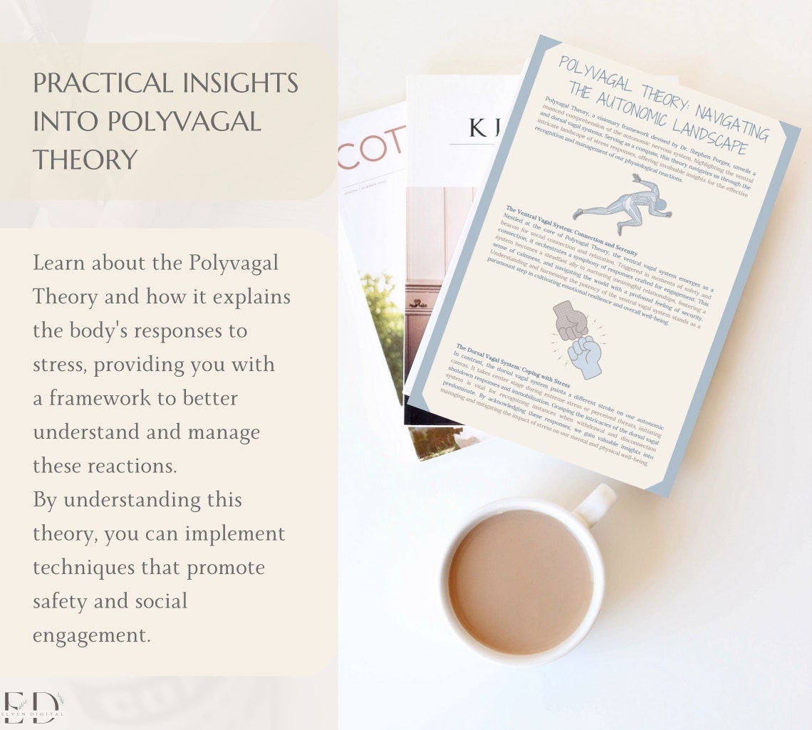 Nervous System Regulation Worksheets for Polyvagal Theory Nervous ...