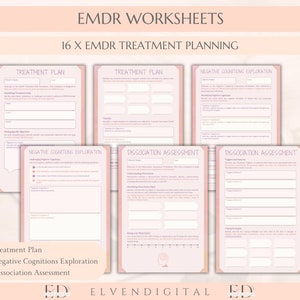 EMDR Worksheet Bundle EMDR Script for Therapist EMDR Therapy Worksheets ...