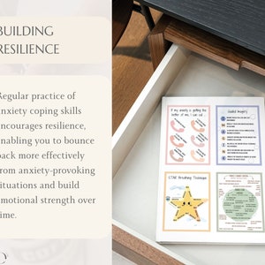 Anxiety Coping Skills Cards Calm Down Corner Psychologist Cards Mental ...