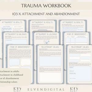 Trauma Therapy Bundle Nervous System Regulation Workbook Adult Trauma ...